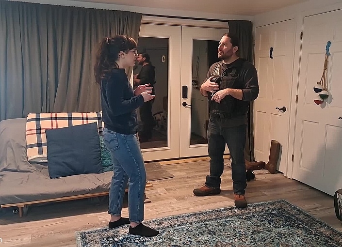 Marie arrested by fake cop part#1